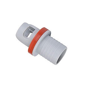 Omter Inflatable Boat Foot Pump Halkey-Roberts HR Hose Adapter H-R Valve Adapter (White Red)