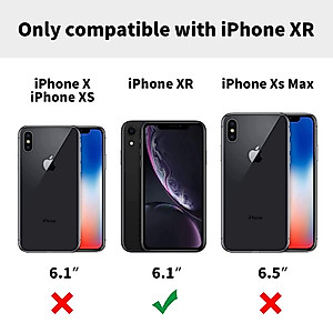 DOGODON Design Compatible with iPhone XR Case Luxury Leather Business Vintage Slim Non-Slip Soft Grip Shockproof Protective Cover (2018) 6.1 Inch (Brown)