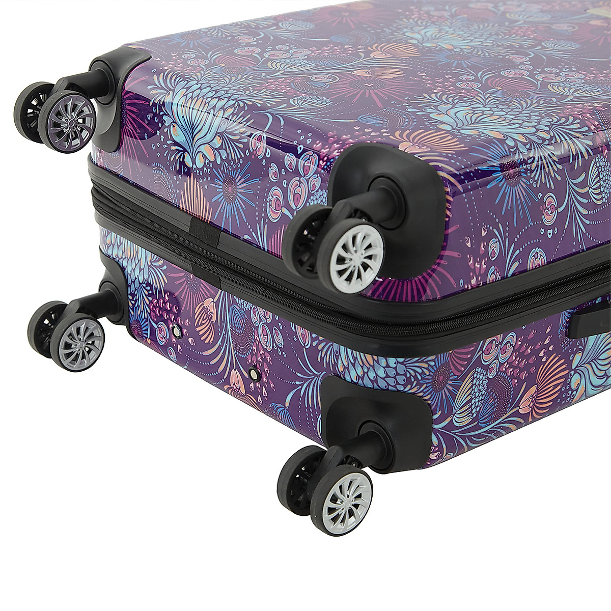 Travelers Club Bella Caronia Deluxe 20", 3 Luggage & Travel Accessories, Jardin, 7 Piece Set