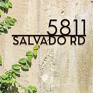 Custom House Number 304 Stainless Steel for Outside, Address Sign Plaque, Modern House Number (18")