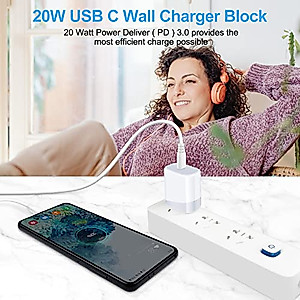 USB C Samsung Charger Box for Galaxy A14 5G/A23 5G/A54/A34/A13/A53/S23+/A32/Z Fold 4/S21FE/A03s/S22/A04S,Pixel 7 Pro/6a/5,iPhone 14/13 Pro Max/12/11/SE,Android Phone Charger Type C Fast Charging Block