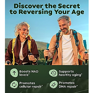 Reus Research NMN Supplement Alternative - Liposomal Nicotinamide Riboside w/Resveratrol & Quercetin by Reus Research - High Purity NAD Supplement for Anti-Aging, Energy, Focus - 80 Capsules