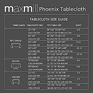 maxmill Jacquard Table Cloth Swirl Pattern Spillproof Wrinkle Resistant Oil Proof Heavy Weight Soft Tablecloth for Kitchen Dinning Tabletop Outdoor Picnic Rectangle 52 x 70 Inch Sage Green