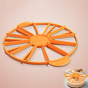 Round Cake Slice & Pie Slicer Marker, Cake Divider, Cheesecake Cutter, 10 or 12 Slices Double Sided Cake Portion Marker, Works for Cakes 10 Inches Diameter