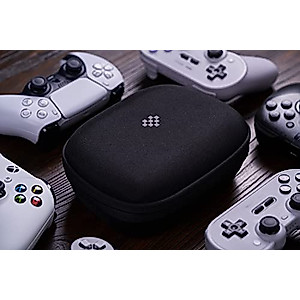 8Bitdo Pro 2 Bluetooth Gamepad for Switch/Switch OLED, PC, macOS, Android, Steam & Raspberry Pi with Storage Case (Black Edition)