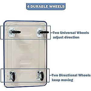 Folding Platform Cart Heavy Duty Hand Truck Moving Push Flatbed Dolly Cart for Warehouse Home Office, 660 lbs Weight Capacity