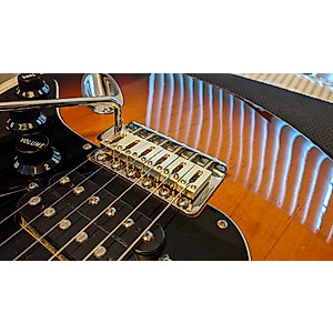 Dopro Solid Brass Guitar Bridge Saddles Brass Saddle 10.5mm for Stratocaster or Telecaster