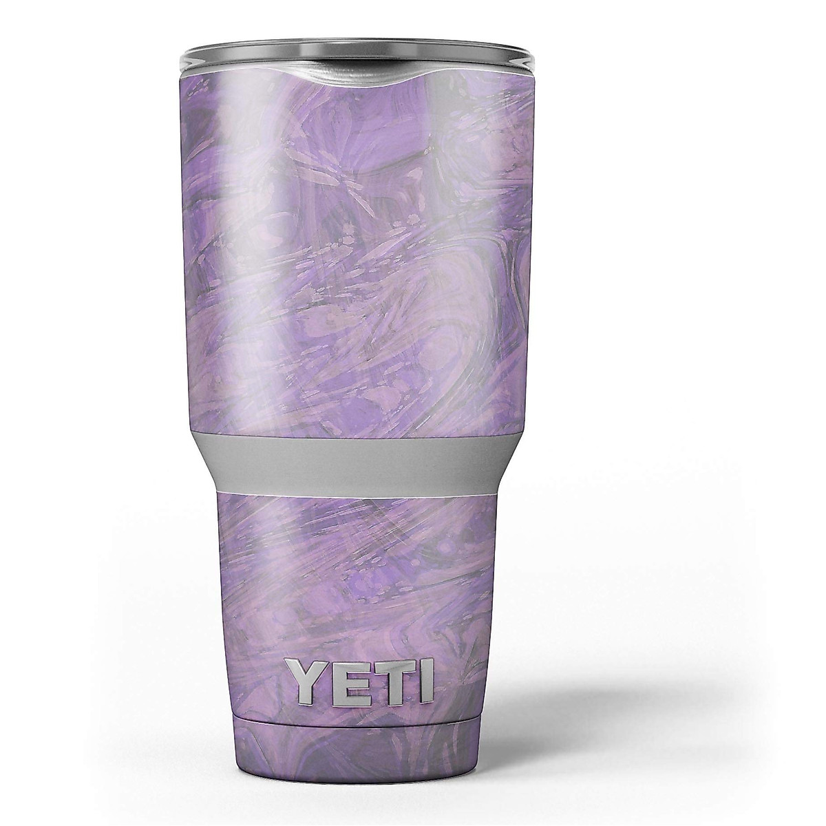 Design Skinz Purple Slate Marble Surface V30 - Skin Decal Vinyl Wrap Kit Compatible with The Yeti Rambler Cooler Tumbler Cups