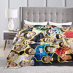 Blanket Fiennes Tiffin Soft and Comfortable Warm Fleece Blanket for Sofa, Office Bed car Camp Couch Cozy Plush Throw Blankets Beach Blankets