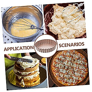 Operitacx Live Bottom Baking Tray Stainless Steel Bakeware Pizza Oven Accessories Round Cake Pan Mini Tart Shells Flat Bread Oven Tray Mini Pie Tins Baking Pizza Pan Reusable Pizza Pan Alloy