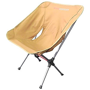 WARMCONFORT Folding Chair Camping Chairs Compact Portable Folding Chair Oxfordfabric Aluminum Alloy Products (Black, Small)