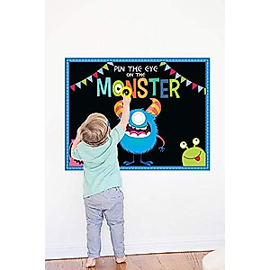 MISS FANTASY Kids Party Games, Pin The Eye on The Monster, Halloween Party Activities for Children