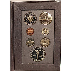 1989 S US Mint 7-piece Prestige Proof Set with Congressional Silver $1 and Commemorative 1/2 $1 US Mint PR OGP