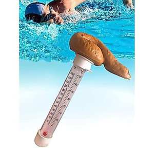 Swimming Pools Thermometer Floating Poop Prank Water Thermometer for Spas Hot Tubs(1)
