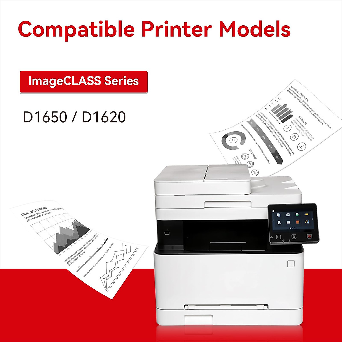 MYTONER Compatible Toner Cartridge 121 Replacement for Canon 121 CRG-121 3252C001 Work with imageCLASS D1650 D1620 Printer (Black, 2-Pack)