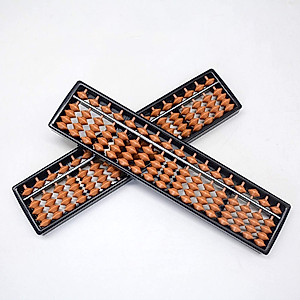 Abacus Soroban 17 Digits Rods Chinese Japanese Abacus Calculator Educational Tools Abacus Counting Tool for Adults, Kids