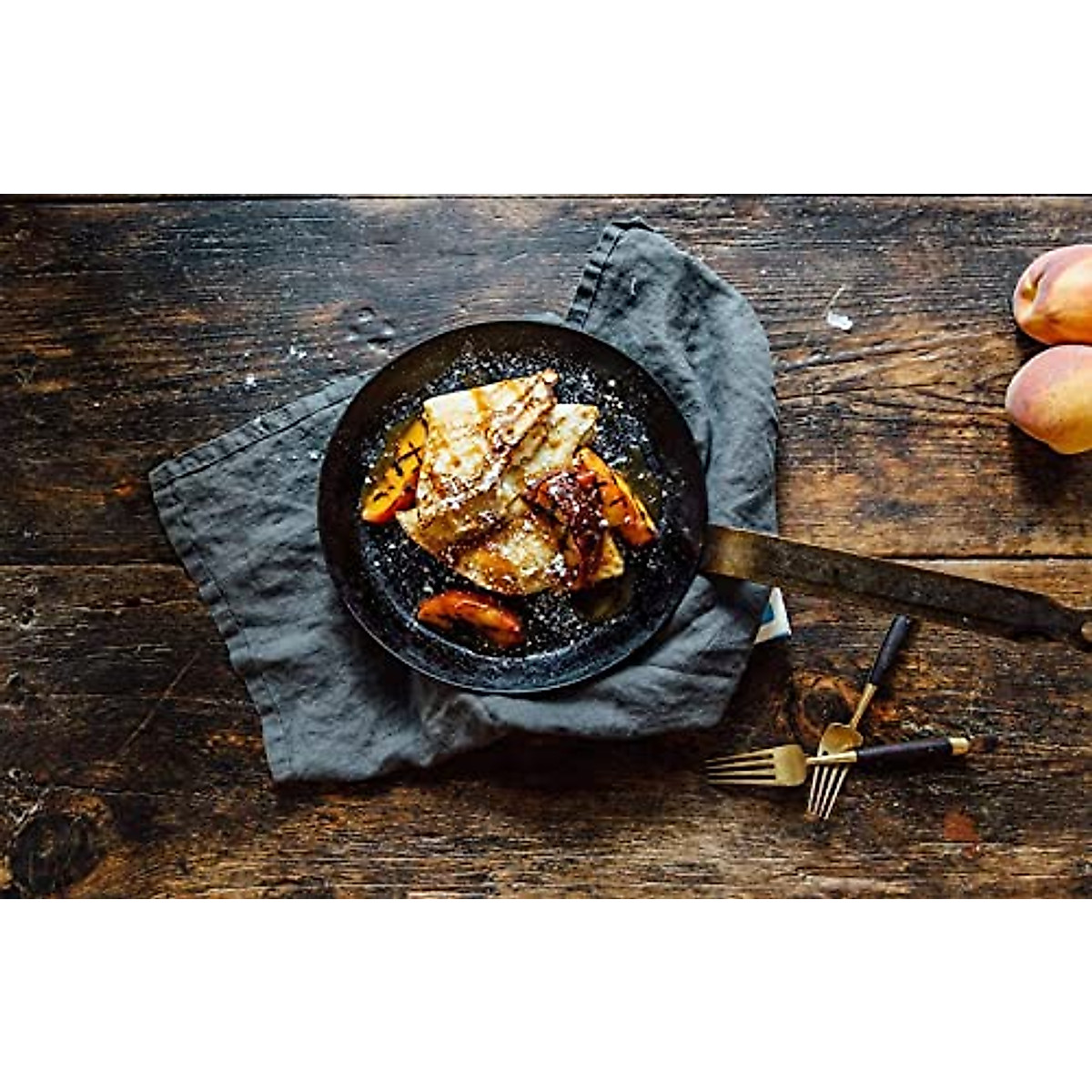 Matfer Bourgeat Black Carbon Steel Crepe Pan, 8 5/8"