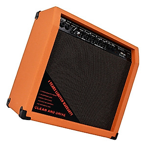 EMB GA100 500W 10" Electric Guitar Amplifier Speaker Portable Powerful Studio and Stage Cabinet PreAMP – with Built in Headphone Jack and 2 Inputs and SD USB AUX Bluetooth (Yellow)