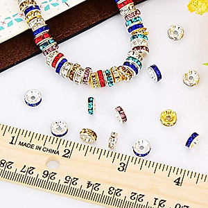 5000 Pieces Round Rondelle Spacer Beads Crystal Necklaces Bracelets DIY Jewelry Making