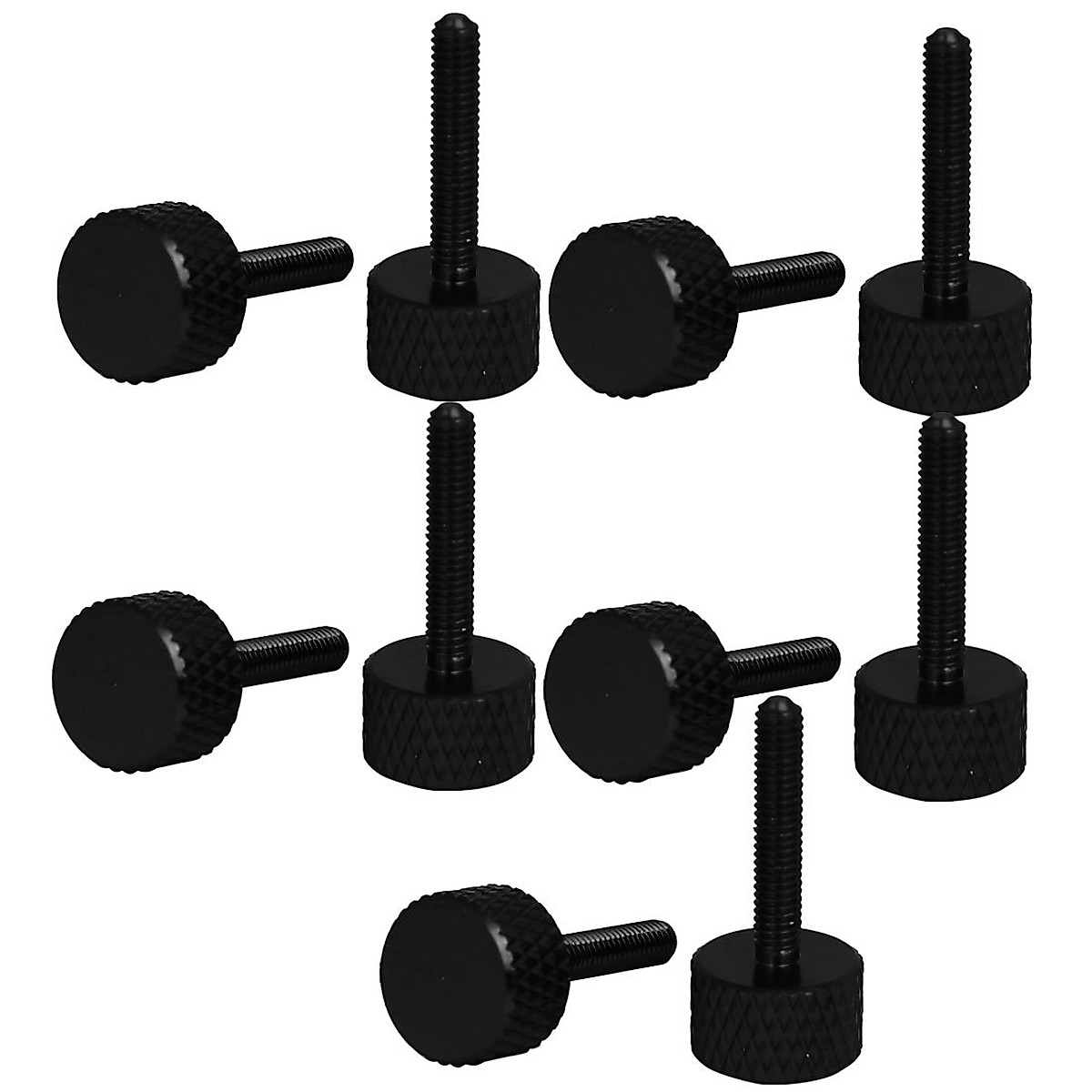 Aexit Computer PC Cleaning & Repair Graphics Card Knurled Head Thumb Screws Black Computer Screws M3x16mm 10pcs
