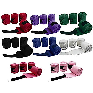 Derby Originals Horse Polo Wraps Set of 4 Select from 6 Colors