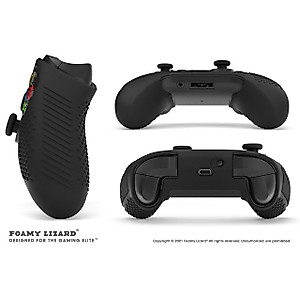 Foamy Lizard SeriesPro Controller Skin for Xbox Series X & S Protector Ergonomic Soft Studded Anti-Slip Silicone Rubber Gel Grip Case, 1 Cover + 8 Raised Thumb Grip Caps (NOT for Elite 1/2) (Green)