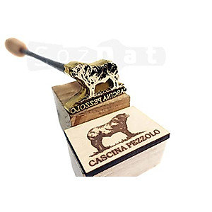 SozDat Custom Cake Branding Iron | Meat Branding Iron for Grilling | Meat Brander Personalized | Steak Branding Irons Personalized | Food Branding Iron | BBQ Branding Iron