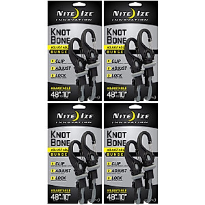 Nite Ize KnotBone Adjustable Bungee #9 (4-Pack)