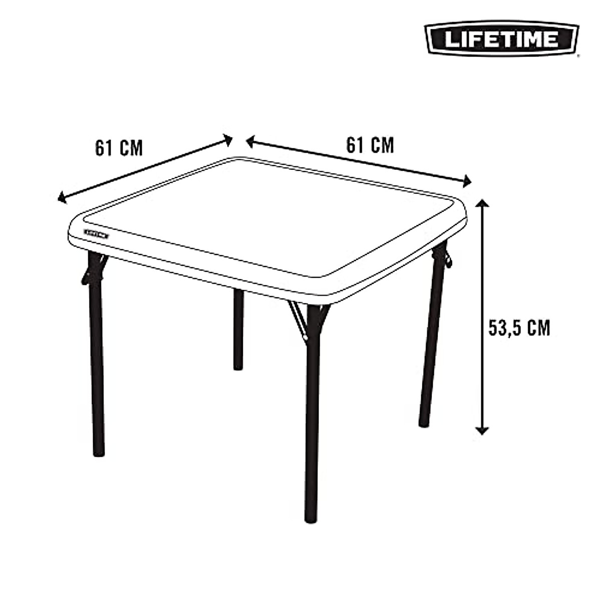 Lifetime 80425 Kids Folding Table, Almond, 24”