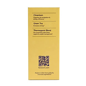 her own Boost, Helps Boost Energy, Supports Metabolism, Proprietary Thermogenic Blend, Green Tea Leaf Extract, Gluten and Soy Free, Vegan, 60 Capsules, 30 Servings, Small, Multi