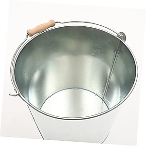 Luxshiny Metal Bucket Cm Accessory Pits Ash Multi-use Buckets Wear-resistant Practical Garden Home Bin Incinerator Money Fireplace Pit Burn Multi-function with for Metal Handheld Ash Bucket