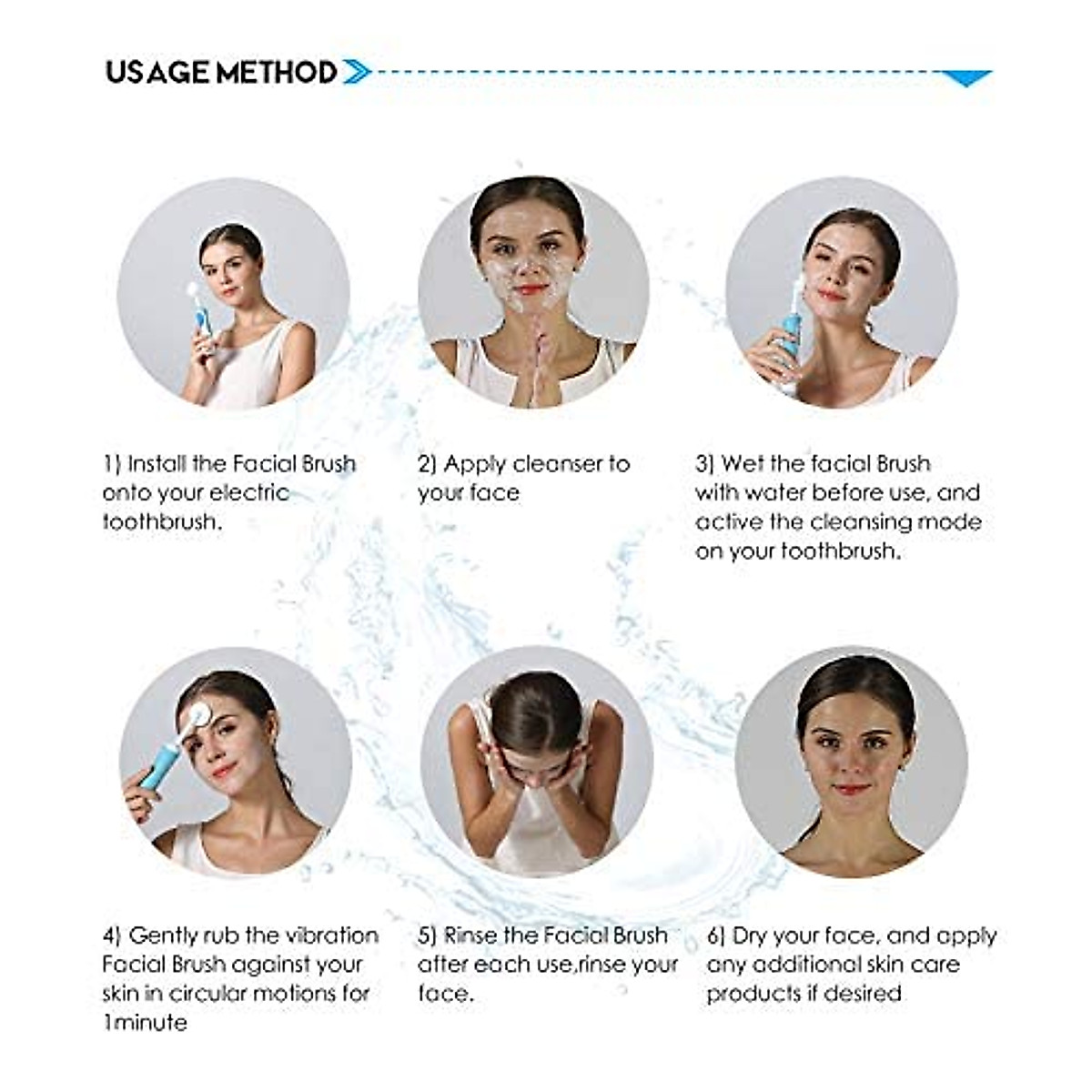 LEZHISNUG Replacement Brush Heads Compatible with Oral b, Facial Cleansing Brush fit for Electric Toothbrush, Face Brush fit for Precision Clean/7000/Pro 1000/9600/ 500/3000/8000 Toothbrush (Pink)