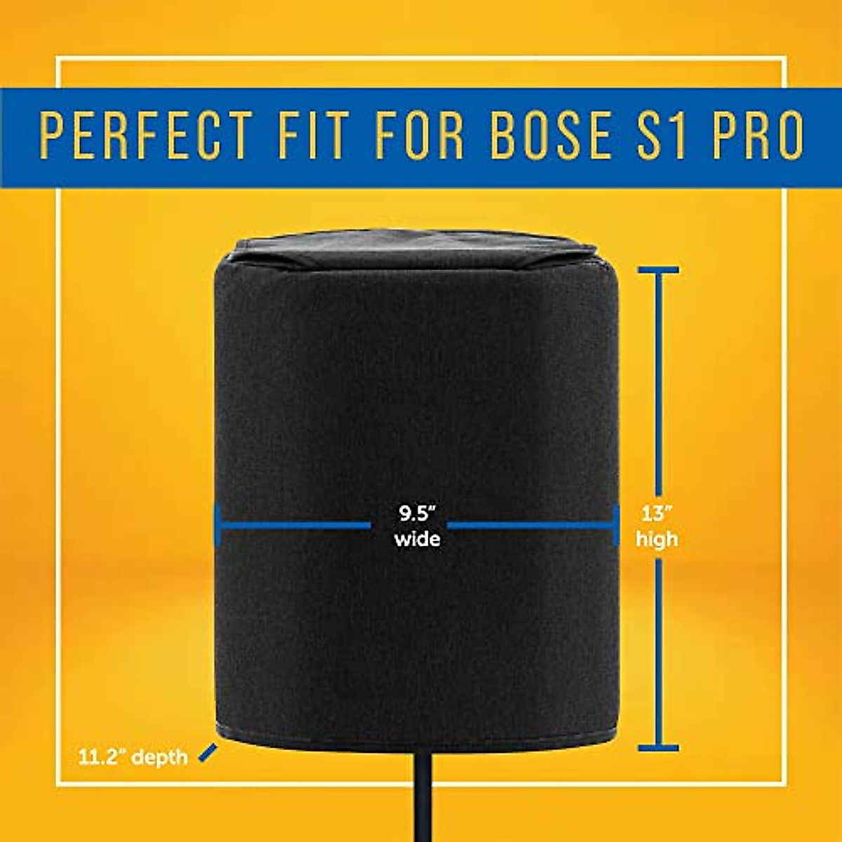 Maplefield Speaker Cover for Bose S1 Pro Bluetooth Speaker System w/Battery - Padded Speaker Case with Handle Flap Protective Travel Speaker Cover for Bose S1 Portable Bluetooth Speaker