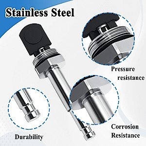 Ebrmeiwo RP5649 Stainless Steel Push Button Diverter, Compatible with Tub and Shower Faucets, Replacement Bathtub Valves Assembly