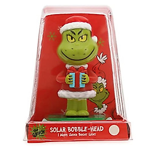 New Dr. Seuss The Grinch Solar Bobble Head I move under bright light