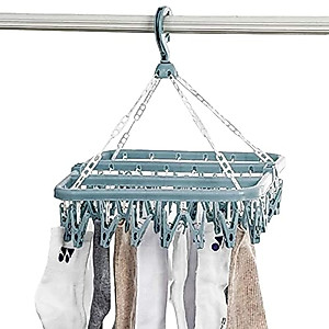 GUYOS Sock Dryer Rack, 13x14in Sock & Clothes Drying Hanger, Clothes Drying Hanger with a Powerful Motor, Foldable Underwear Hanger, Bra Hanger for Hanging Underwear, Towels & Laundry Accessories