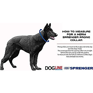 Herm Sprenger Stainless Steel Prong Dog Training Collar Ultra-Plus Pet Pinch Collar No-Pull Collar for Dogs Anti Pull Training Collar Made in Germany 3.2mm x 23in Medium