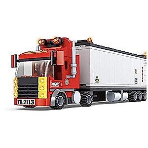General Jim's Semi Truck Building Blocks Nicely Detailed Realistic Toy Truck Modular Building Block Bricks Model Truck or Toy Set Brick Truck for Teens and Adults