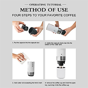 GaRcan Coffee Maker Coffee Pot Portable Coffee Machine Car/Outdoor Coffee Maker USB Electric Handheld Espresso Capsule Coffee Power Tea Cup Bottle Home Travel