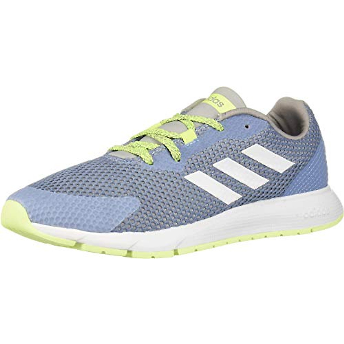 adidas Women's Sooraj Sneaker, Glow Blue/White/light granite, 8.5 M US