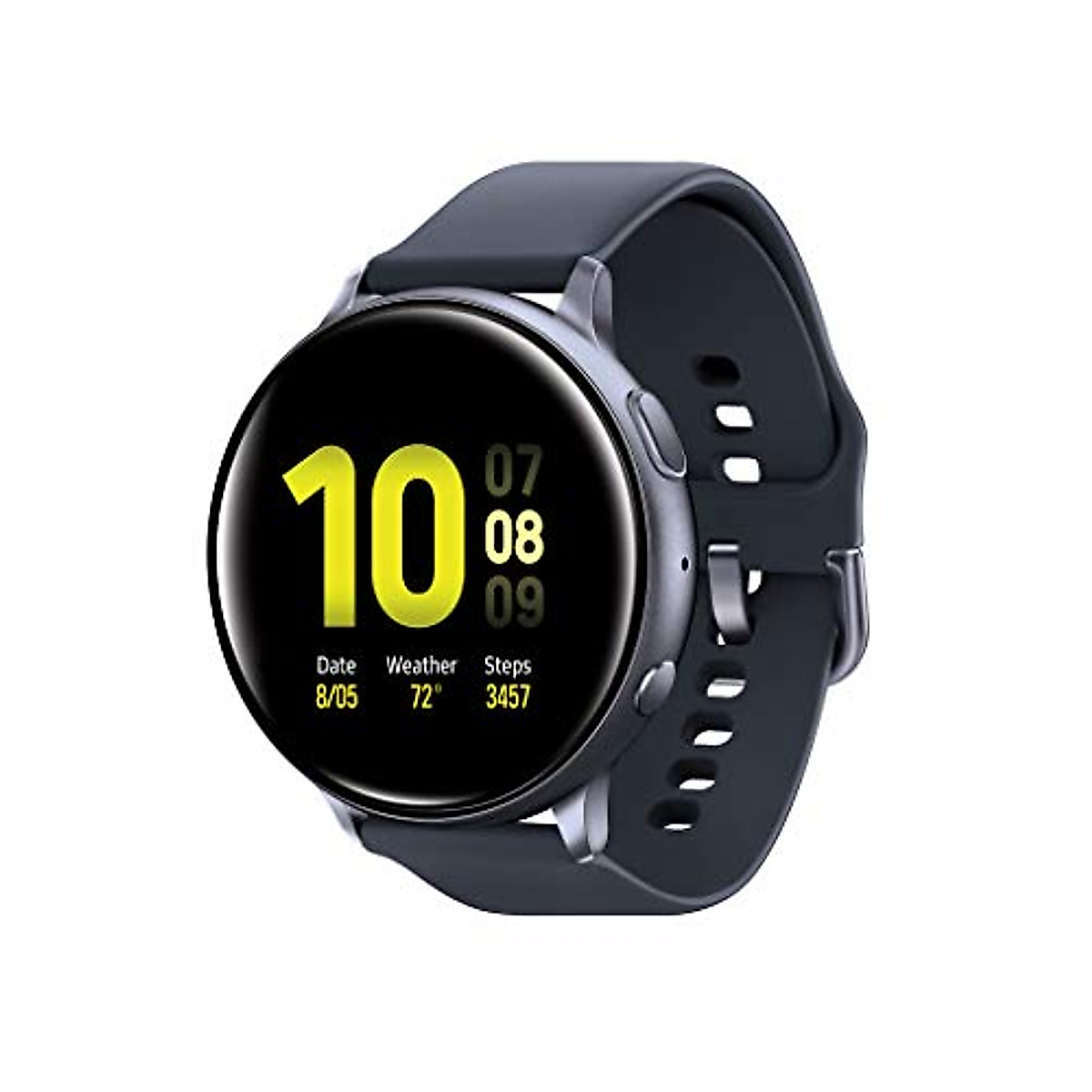 SAMSUNG Galaxy Watch Active 2 Smart Watch 44mm US Version GPS Bluetooth Advanced Health Monitoring Fitness Tracking Long-Lasting Battery, Aqua Black