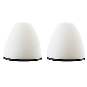 Veemoon Glass Pendant Light Glass Pendant Light Glass Shades Alabaster 2 pack glass lamp shades replacement glass shades glass light covers Glass Lamp Shade Clear Gesso Clear Gesso