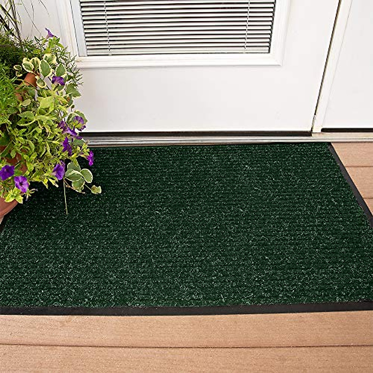 Notrax - 109S0048GN 109 Brush Step Entrance Mat, for Home or Office, 4' X 8' Hunter Green