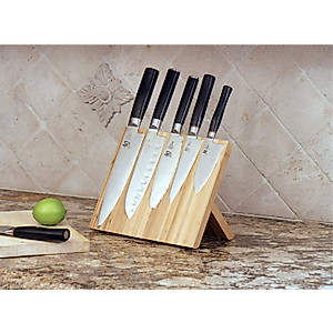 Bamboo Magnetic KNIFEdock - The kitchen Magnetic KNIFEdock has revolutionized storing and displaying your knifes both elegantly, and safely. This KNIFEdock keeps your cutlery close at hand.