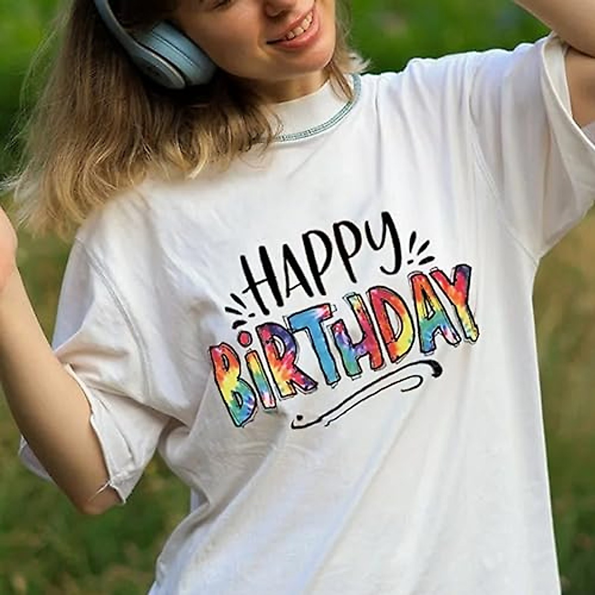 Tintnut Tie-dye Swirl HTV Heat Transfer Vinyl Roll - 12 Inch x 5ft Roll HTV Color Gradient Swirl Iron on Vinyl Spiral Patterned HTV Vinyl DIY Canvas Bag T-Shirts for Cricut or Silhouette Cameo