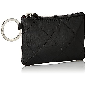 Vera Bradley Women's Performance Twill Zip ID Case Wallet, Black, One Size