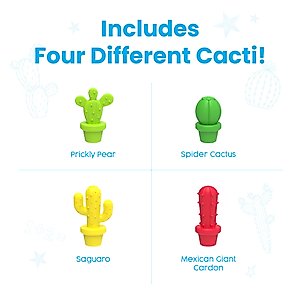 hand2mind Cactus Counting Desert Math Activity Set, Ten Frame Math Manipulatives, Color Counters for Kids Math, Montessori Math Materials, Math Games for Kindergarten, Addition and Subtraction Games
