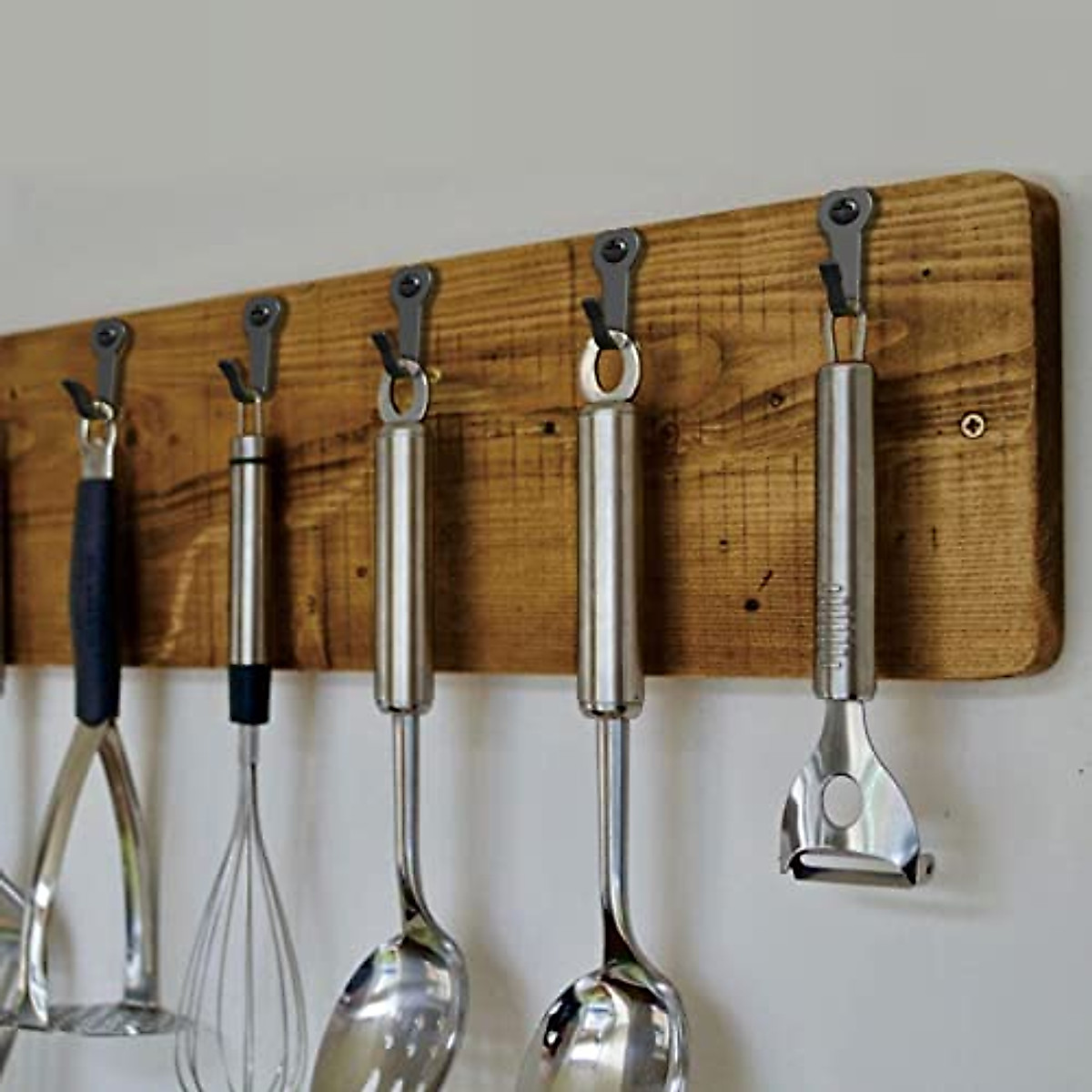 BREYDROK 15Pack Heavy Duty Iron Wall Coat Hook | Coat Hanger Hooks | Hooks for Wall | Mug Hooks with 30 Pieces Screws for Towel, Key, Robe, Coats, Scarf, Bag, Coffee Cup, Mugs, Cap