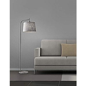 Adesso 4071-22 Blake 58" Floor Lamp, Smart Outlet Compatible,58.00 x 18.00 x 14.40 inches,Silver