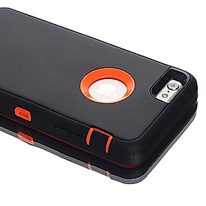 AICase iPhone 6 Case, iPhone 6S Case [Heavy Duty] Built-in Screen Protector Tough 3 in 1 Rugged Shorkproof Cover for Apple iPhone 6/6S (Pink/Purple)